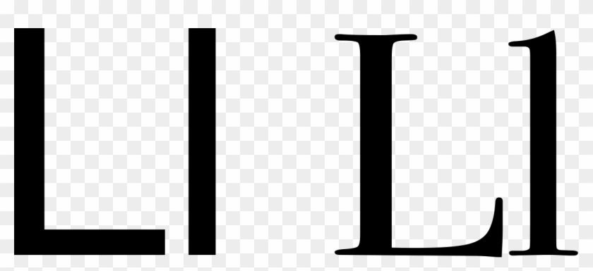 Latin Alphabet Ll - Ll Png Clipart (#76604) - PikPng