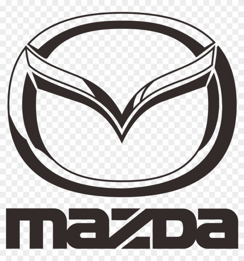 Mazda Logo Vector Part 2 Black White Automaker Company - Mazda Logo ...