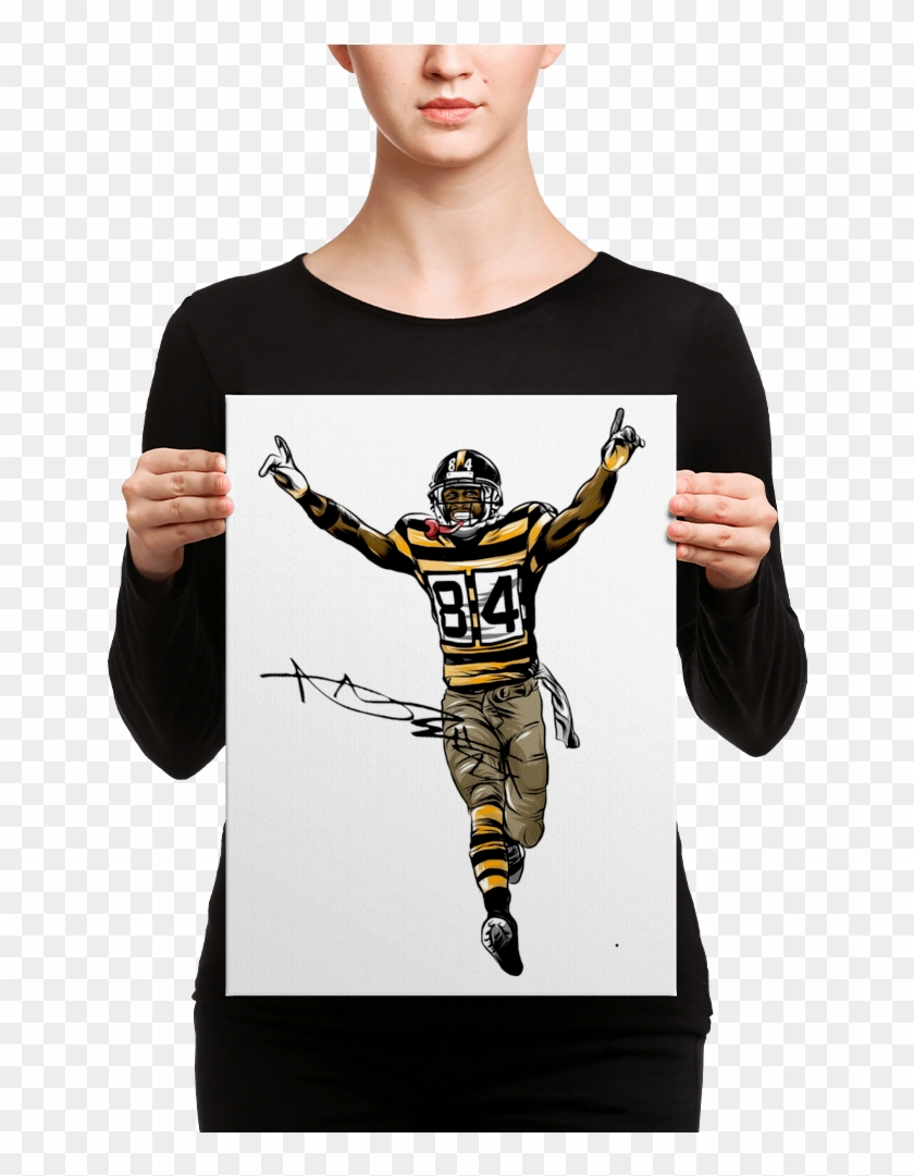 Pittsburgh Steelers Antonio Brown Touchdown Canvas Clipart (#727118 ...