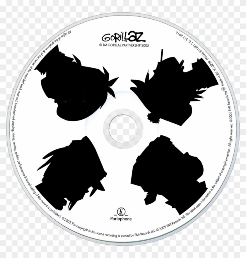 Cdart Artwork - Gorillaz Demon Days Cd Clipart (#728769) - PikPng