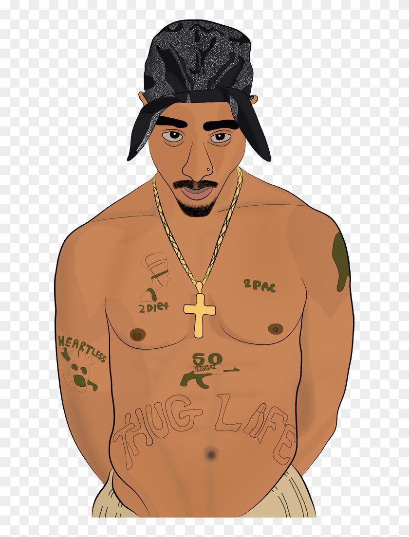 Tupac Shakur Png Free Image - Tupac Cartoon Drawing Clipart (#791326 ...