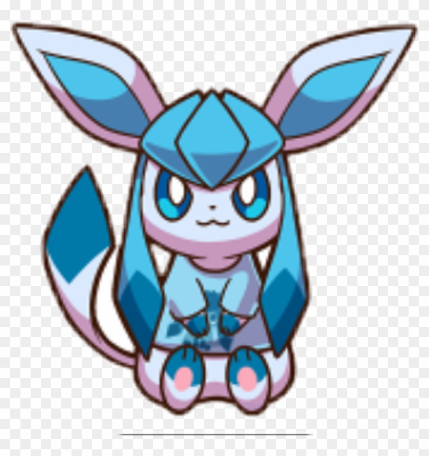 Download Glaceon Sticker - Glaceon Kawaii Clipart Png Download - PikPng