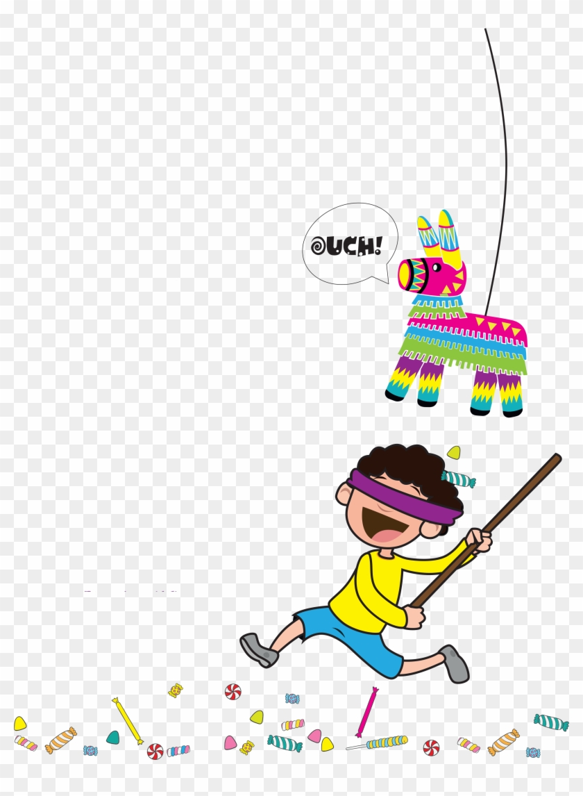 Breaking A Star Pinata Clipart - Png Download (#887267) - PikPng