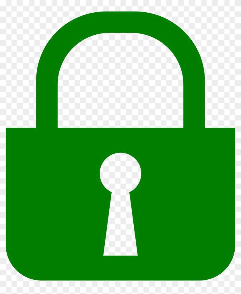 This Free Icons Png Design Of Simple, Flat Padlock Clipart (#888768) - PikPng