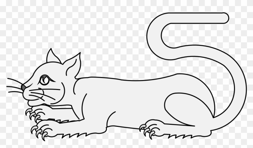 Domestic Cat Couchant Head Lowered - Illustration Clipart (#96238) - PikPng