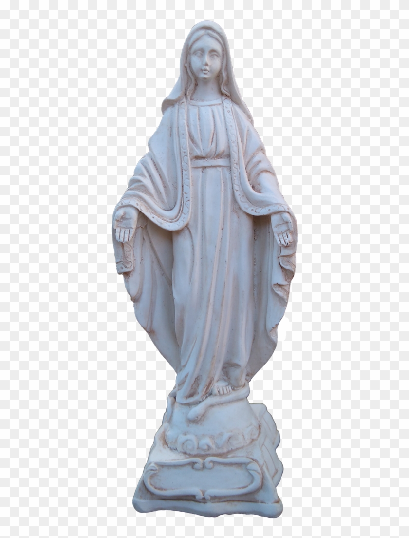 Virgin Mother Mary 14cm *square Base - Statue Clipart (#900498) - PikPng
